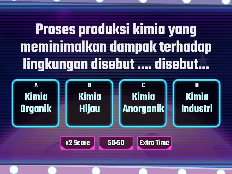 Kuis Pilihan Ganda Kimia Hijau - Gameshow quiz