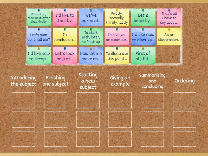 C1.1 Presentations - Group sort