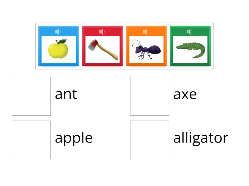 Oxford Phonics Letter Aa - Match up