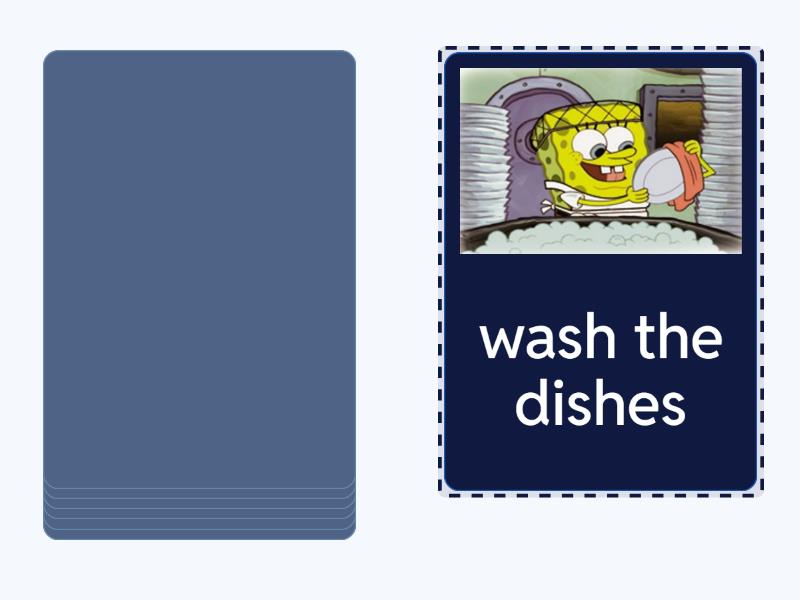 Household chores. Flashcards. - Speaking cards