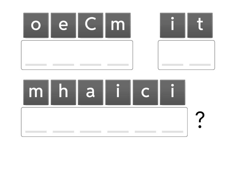 Come ti chiami? - Anagram