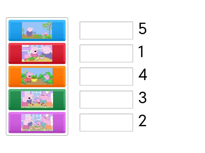 Peppa pig Lunch - Match up