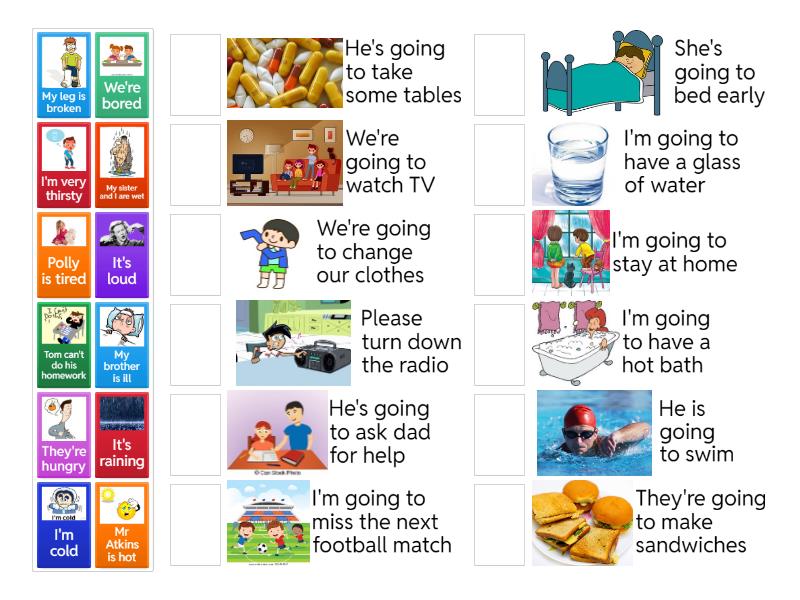 to be going to match - Une las parejas