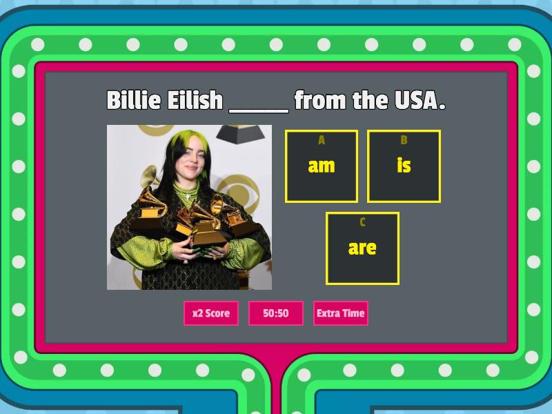 ACPB - J03 - REVIEW VERB TO BE - POSITIVE AND NEGATIVE 02 - Gameshow quiz