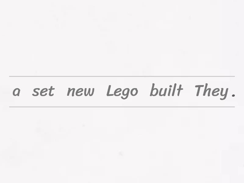 Irregular Verbs (11-25) - Past Tense Sentences - Unjumble