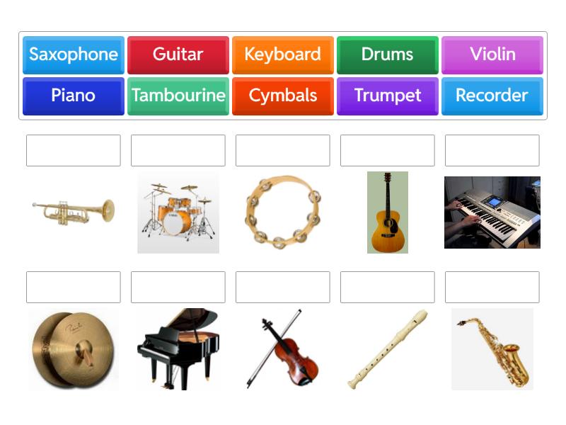 Musical Instruments Match - Match up
