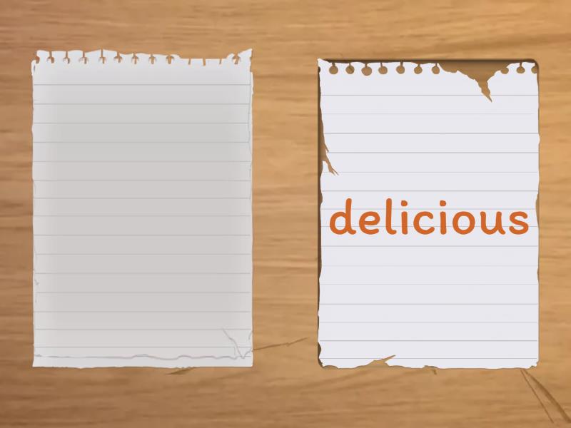 Roadmap A2+ Unit 2C Student 1 Adjectives to describe food - Speaking cards