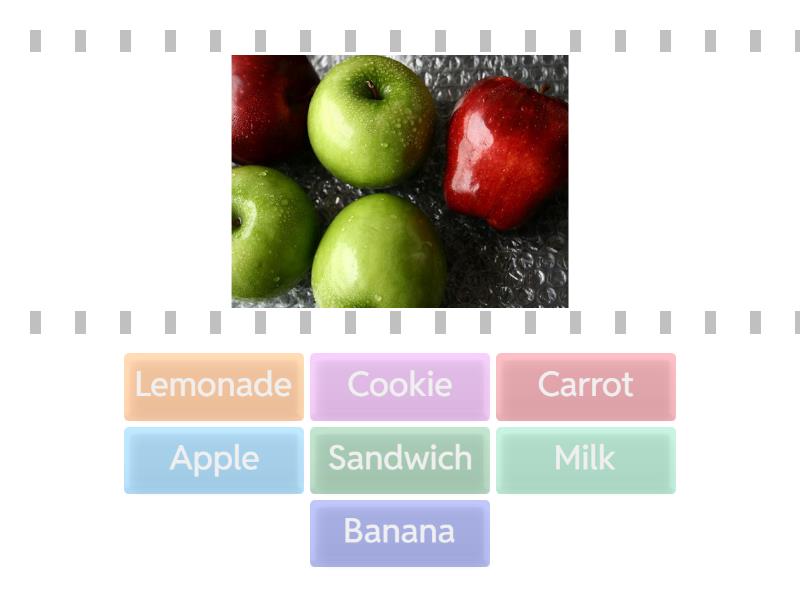 Level 1 - Unit 5: My lunch (Vocabulary) - Find the match