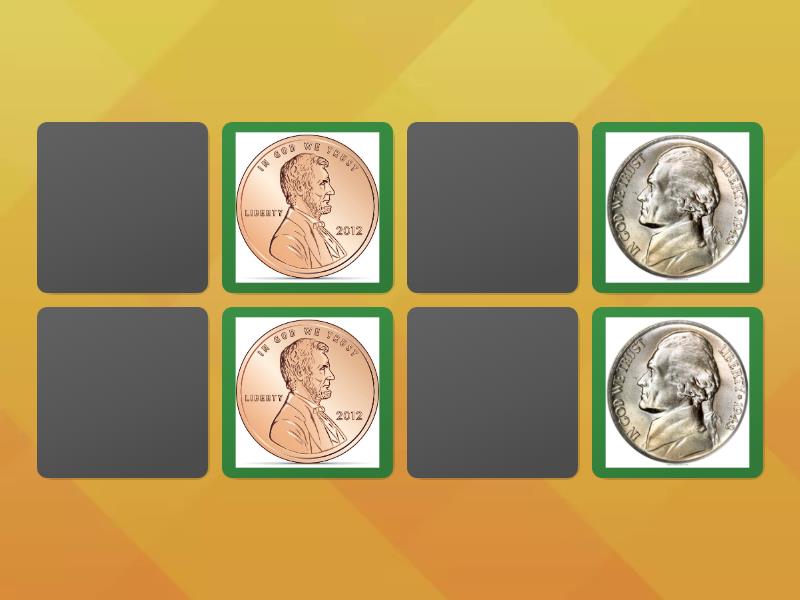 Coins - Matching pairs