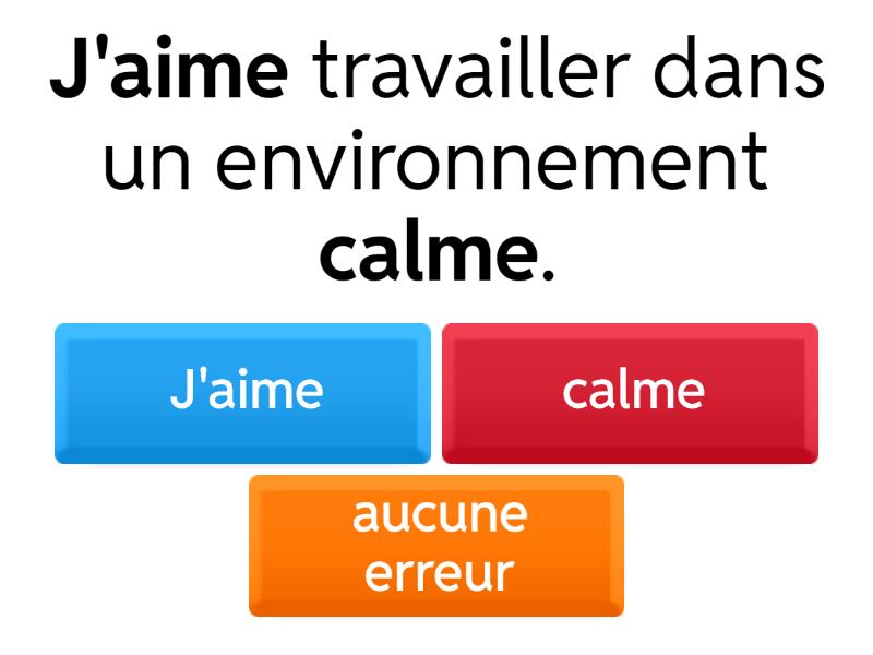 Trouve l erreur OF 18 sem4 - Quiz