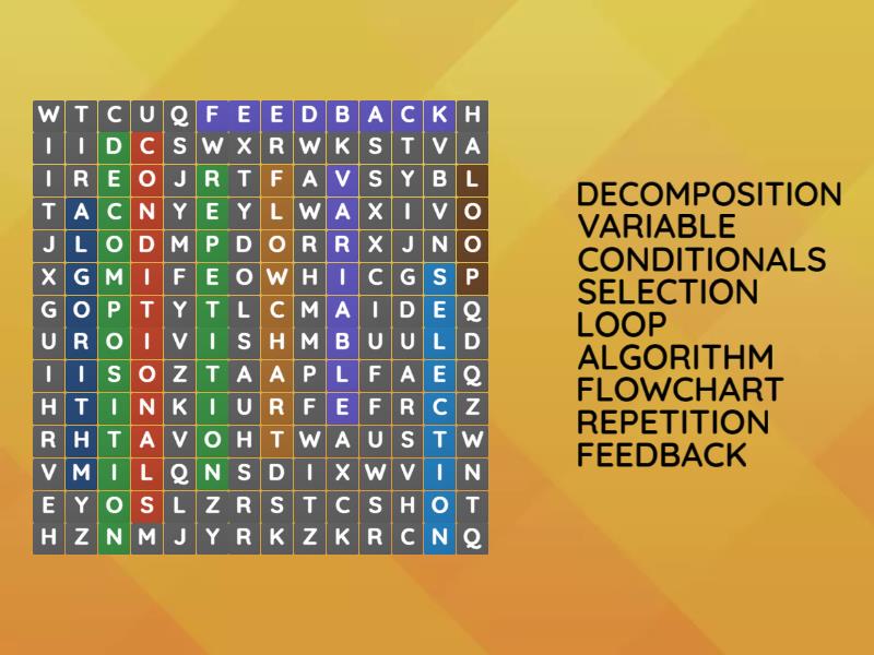 Keywords word search G5 - Wordsearch