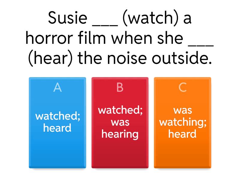 Past Simple vs Past Continuous - - Quiz