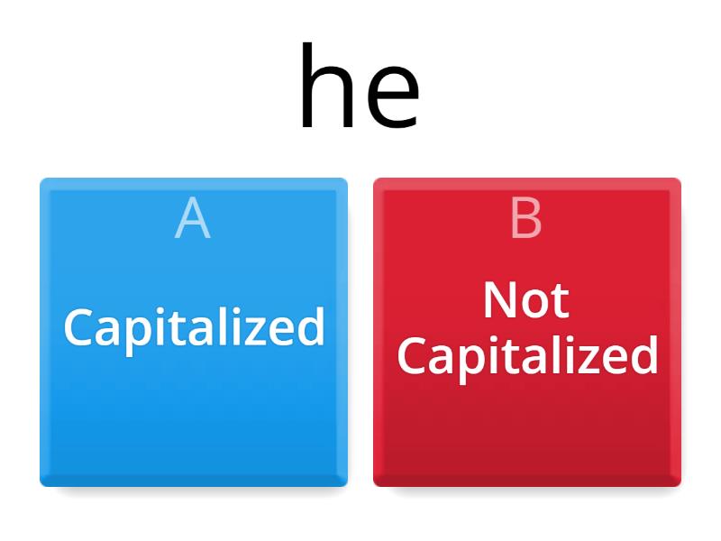 Capitalization - Quiz