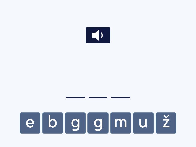 Abeceda 2 - Napiši riječ