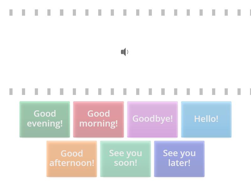 Saludos - Greetings*** - Find the match