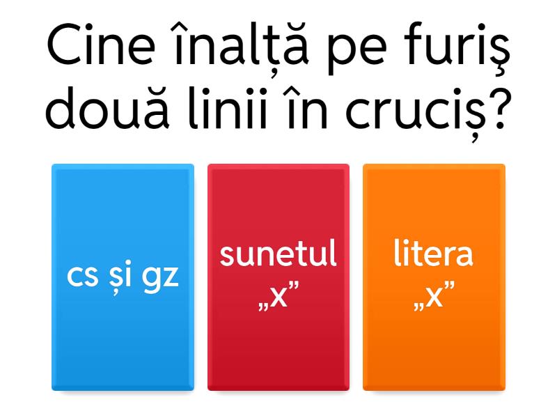 Litera „X” - Quiz