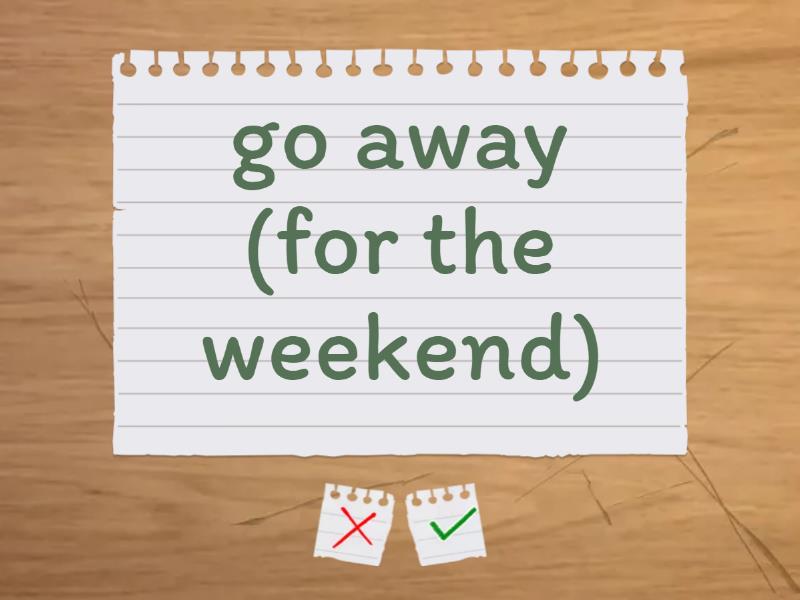 Phrasal verbs A2 - Flash cards