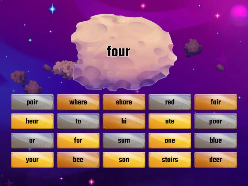 Homophone Match! - Find the match