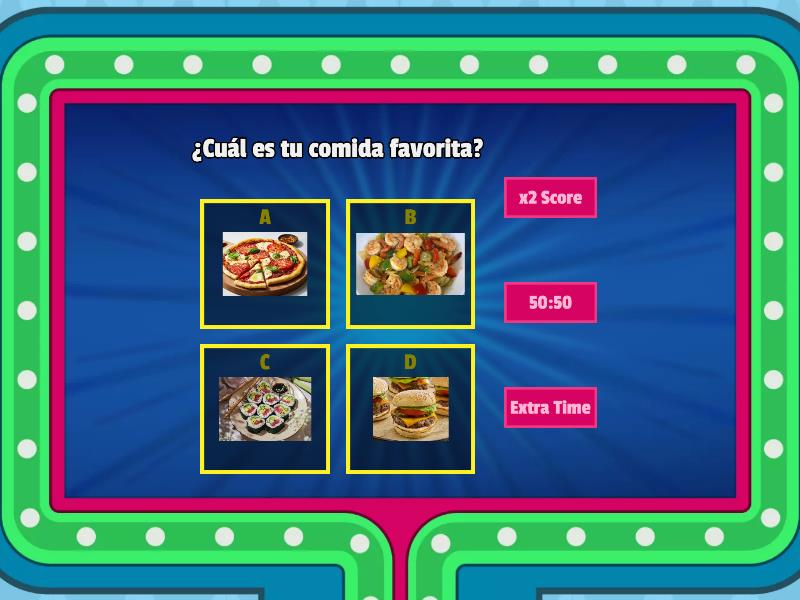 Gustos y preferencias personales - Gameshow quiz