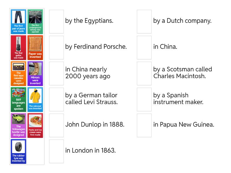 Invention - Match up