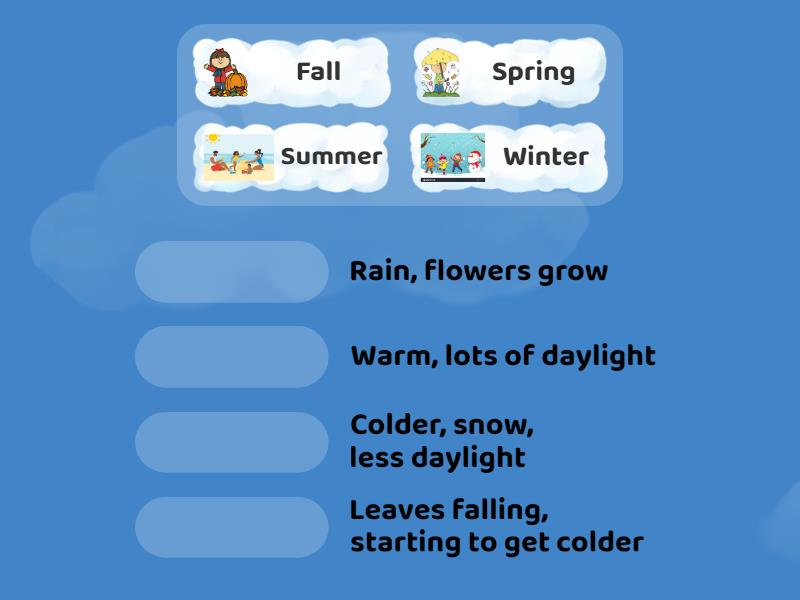 Seasons & Weather - Match up