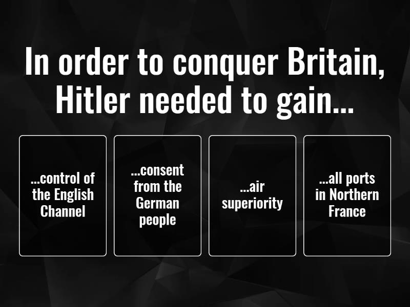 The Battle of Britain - Quiz