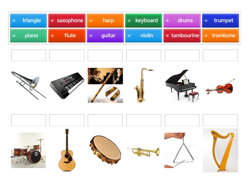 Musical instruments - Match up