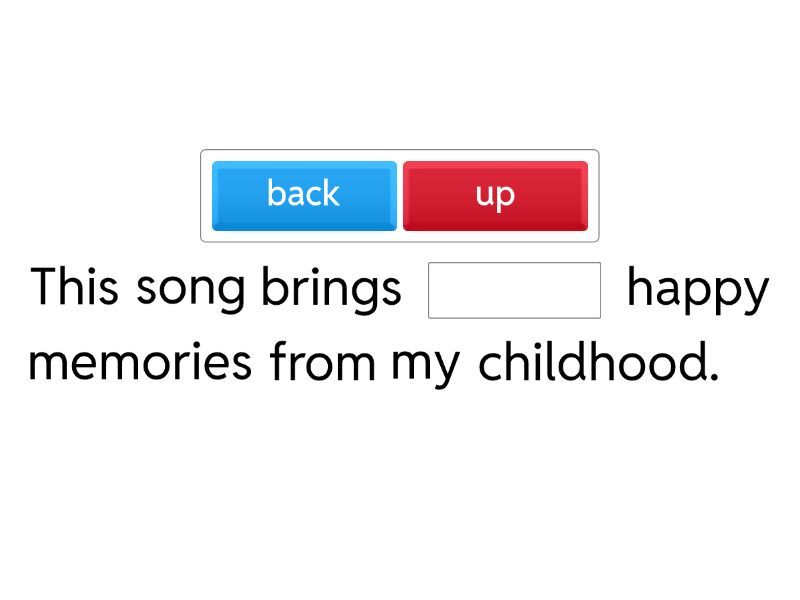3f phrasal verb bring - Закончите предложение