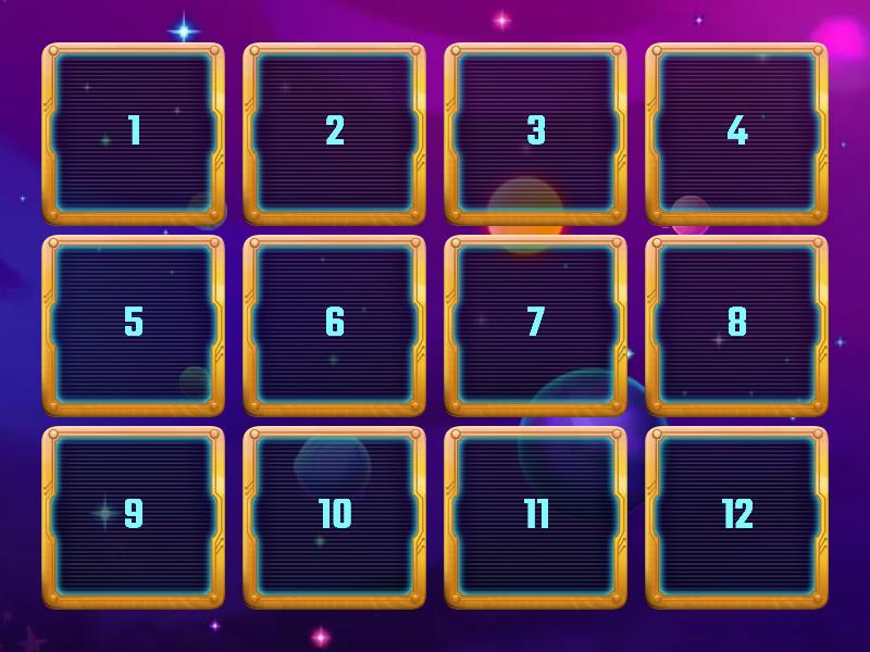 box Ordinal numbers - Open the box