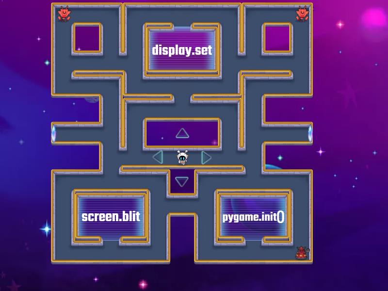 лабиринт pygame - Погоня в лабиринте