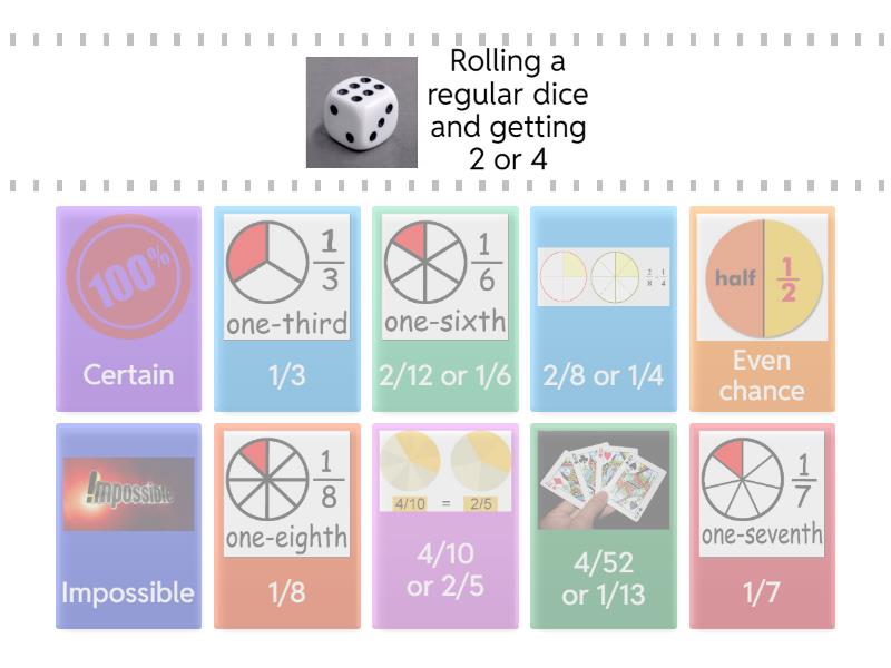 Probability - Find the match