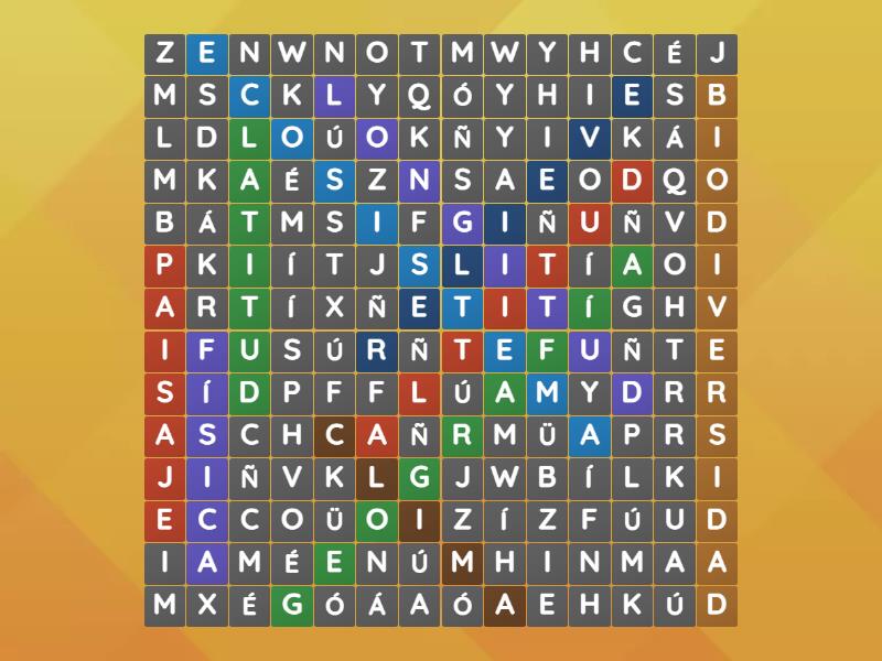 Sopa de Letras - Geografía - Wordsearch