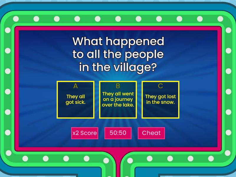 The Legend of the Lady Slipper - Reading Comprehension - Gameshow quiz