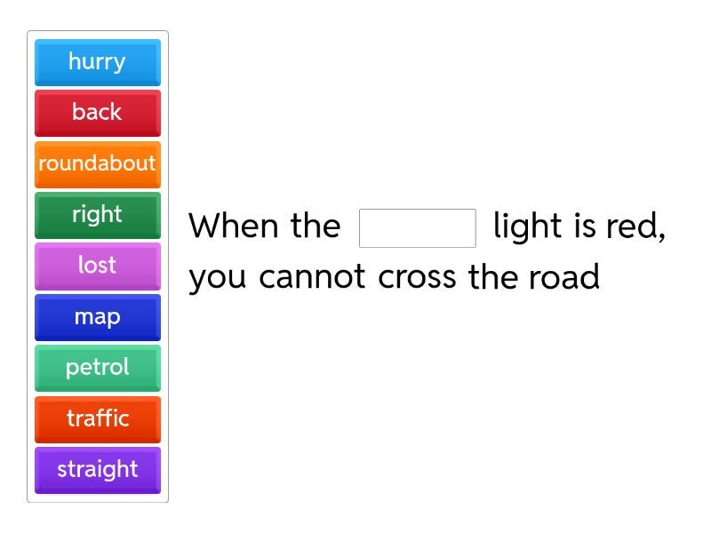 Go back to the roundabout - Hoàn thành câu