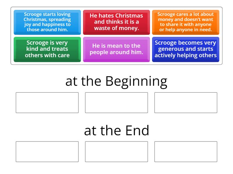 Changes of Scrooge - Group sort