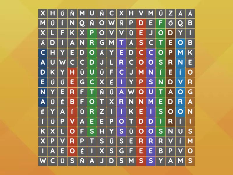 SOPA DE LETRAS DE LA CADENA ALIMENTICIA - Sopa de lletres