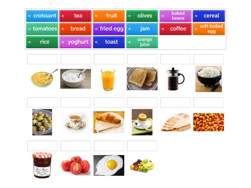 breakfast - Match up