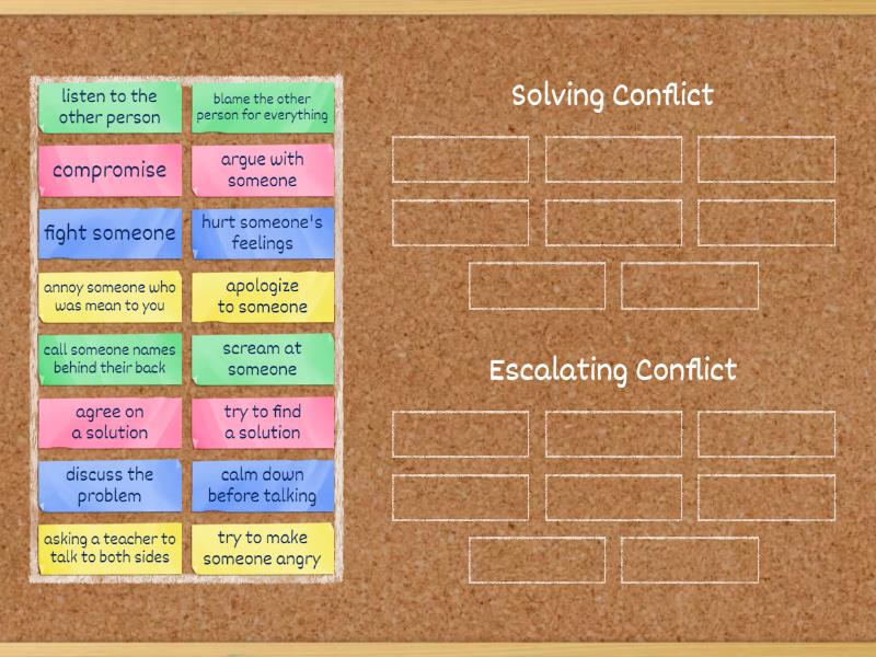 Conflicts - Solution & Escalation Quiz - Group sort