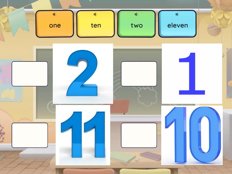 FF2 U5 Number Matching 1-12 - Match up