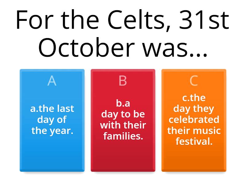 Halloween History - Cuestionario