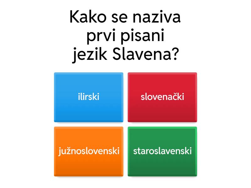 Historija jezika - Quiz
