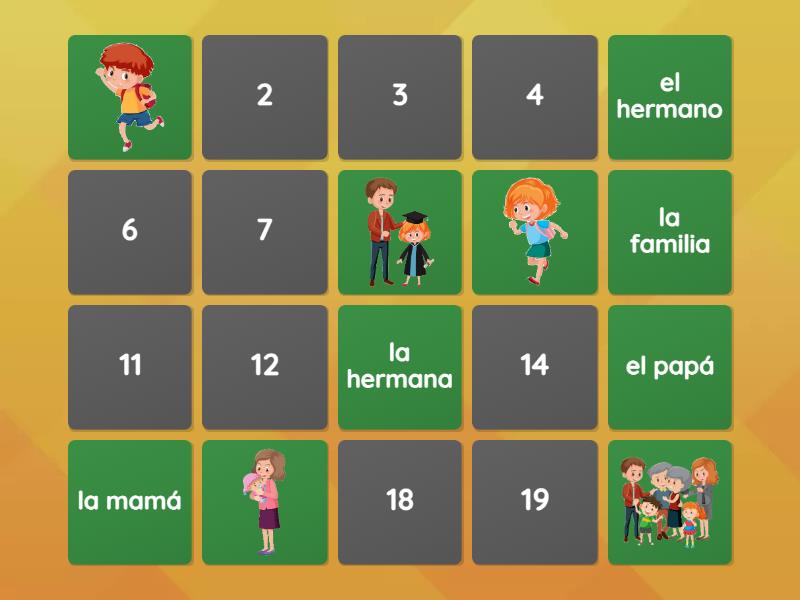 La familia - Matching pairs