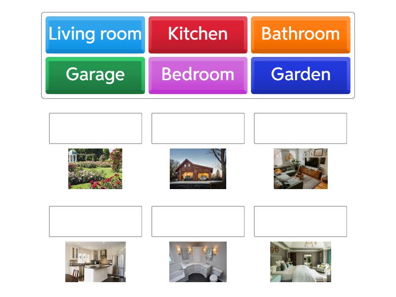 Match the parts of the house - Match up