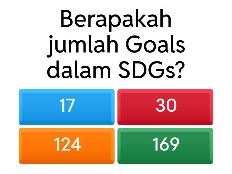 Evaluasi SDGs - Quiz