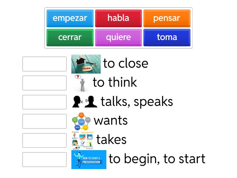 Vocabulario U4 - Match up