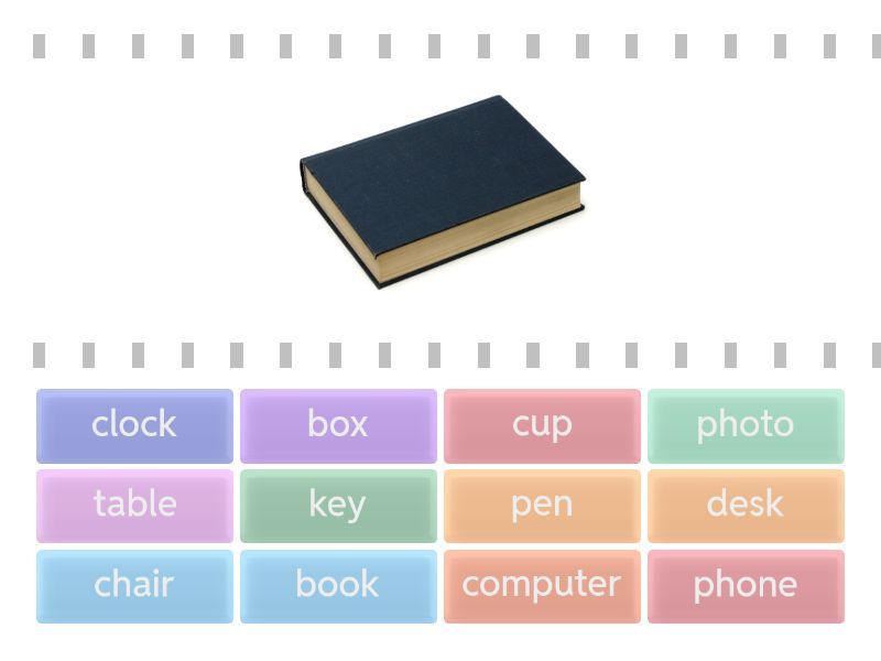 Everyday objects (RM1, Unit 2B) - Find the match