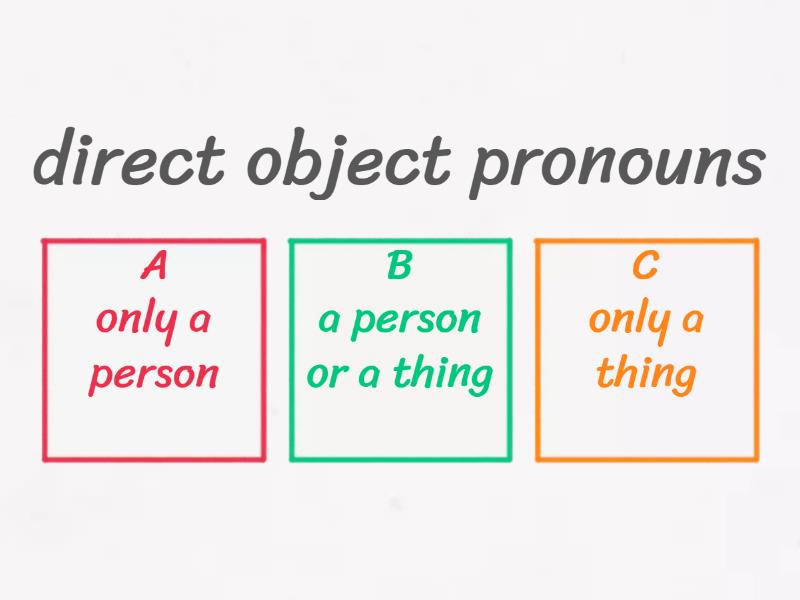 DOUBLE OBJECT PRONOUNS - Quiz