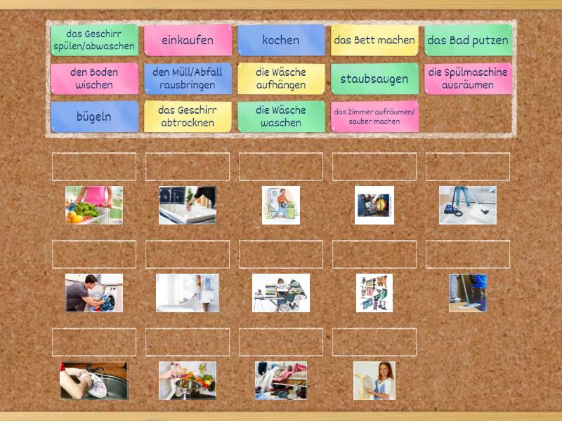 Menschen A1 Lektion 20/ Momente 19 im Haushalt helfen - Match up
