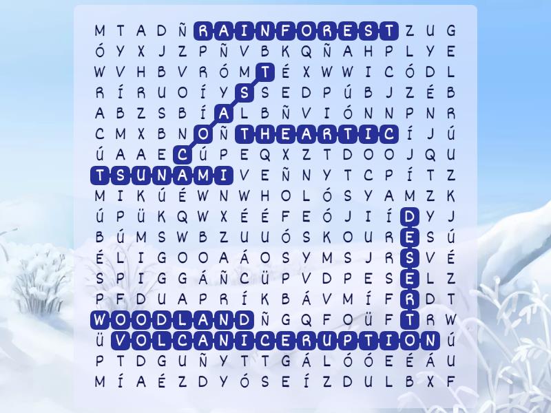 vocabulary games - Sopa de letras