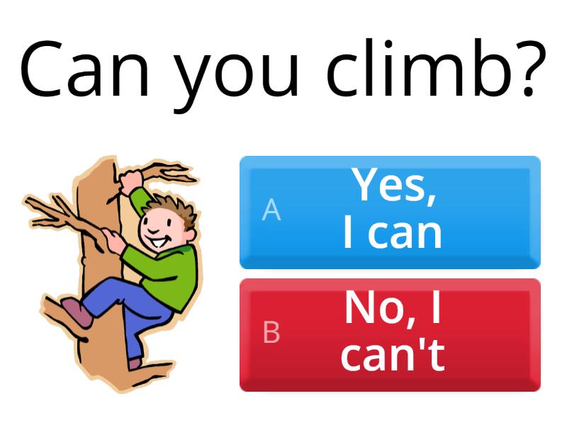 Can / Can`t - Cuestionario